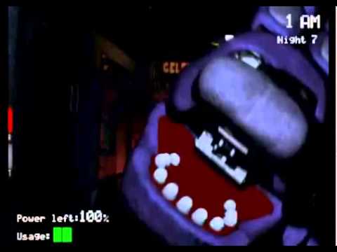 Bonnie's Screen of death FNAF 1 - YouTube