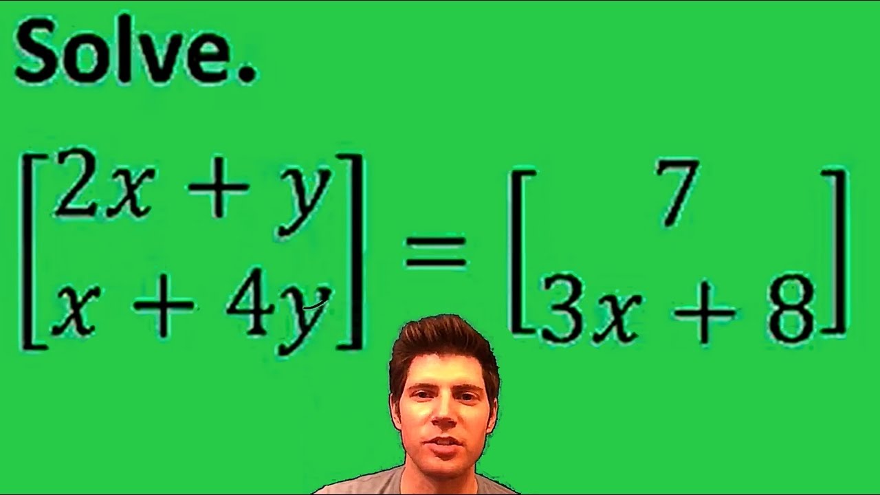 Matrix Equation - YouTube