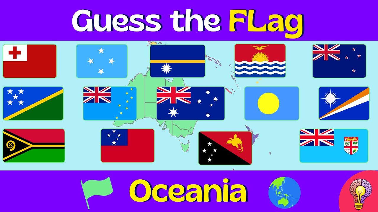 Guess the Flag Oceania Flag Flag Quiz - YouTube