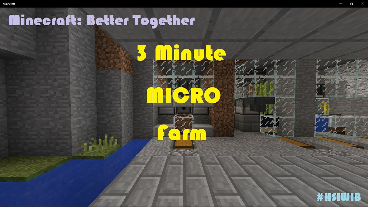 Minecraft Bedrock MICRO Auto Farm - YouTube