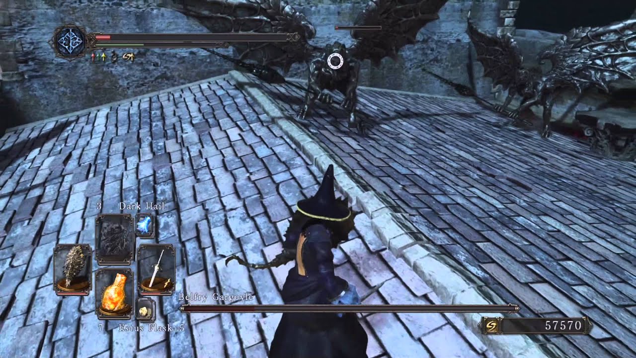 Dark Souls 2 Boss Fight: Belfry Gargoyles + Bastille Key - YouTube