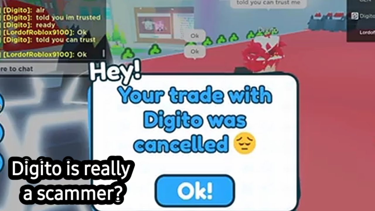 DIGITO IS REALLY A SCAMMER? in Pet Simulator X! (ROBLOX) - YouTube