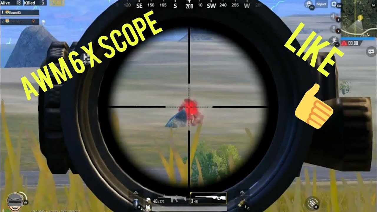 Pubg Mobile AWM 6x scope Kills - YouTube