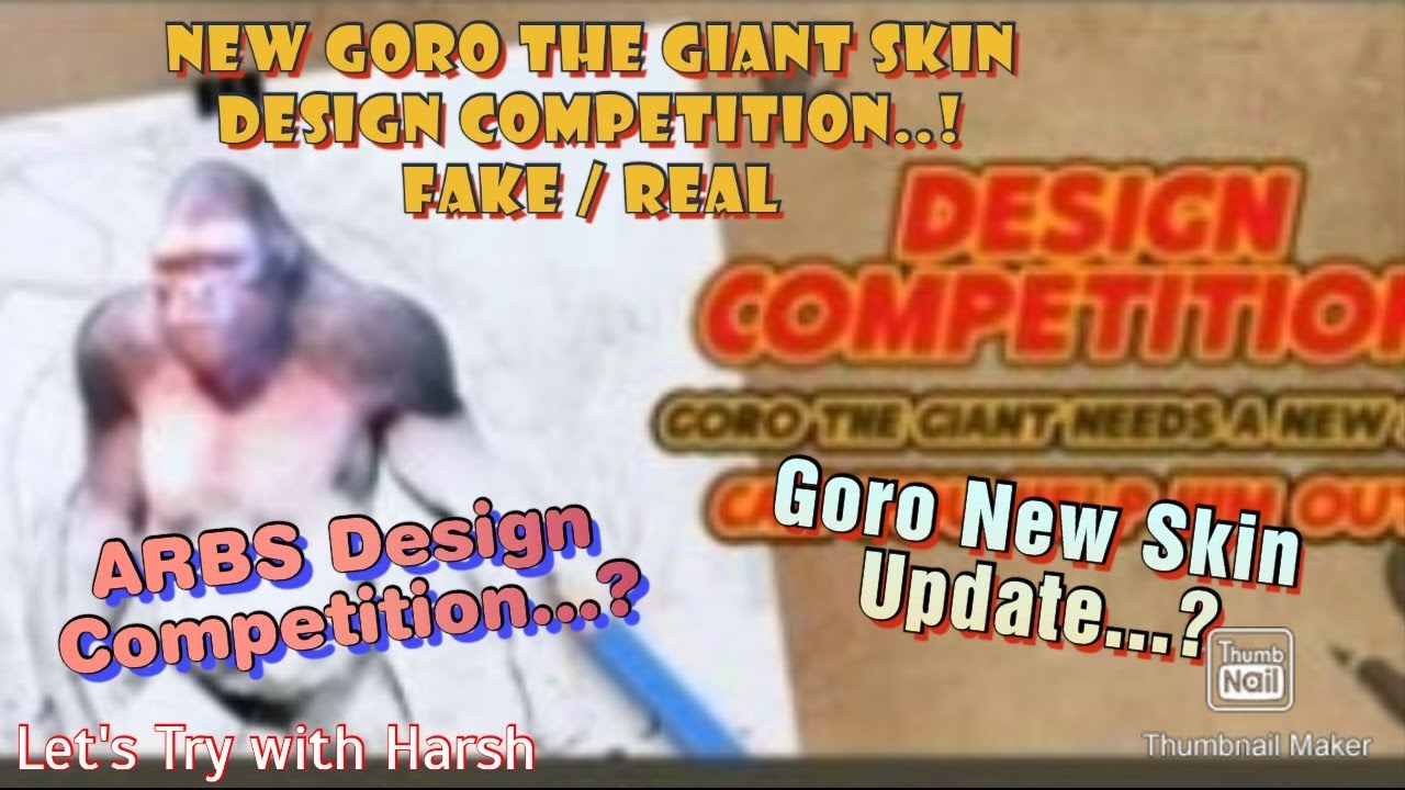ARBS New Goro Skin Update? Notice Fake/Real! | ARBS Design Competition ...