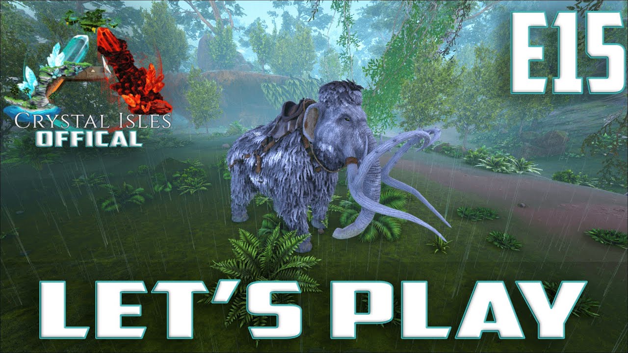 Let's Play ARK:Survival Evolved Offical Crystal Isles-Ep.15-Mammoth ...
