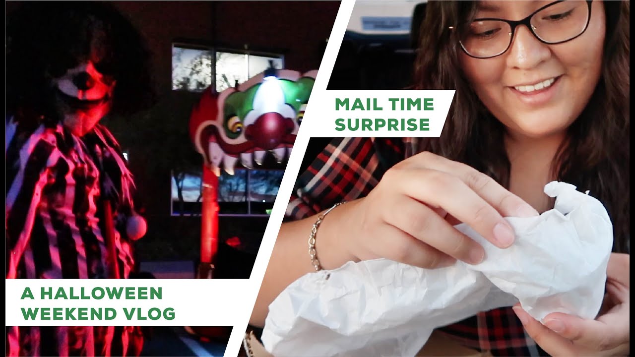 Halloween Weekend Vlog | Spooky Festivities & Mail Time - YouTube