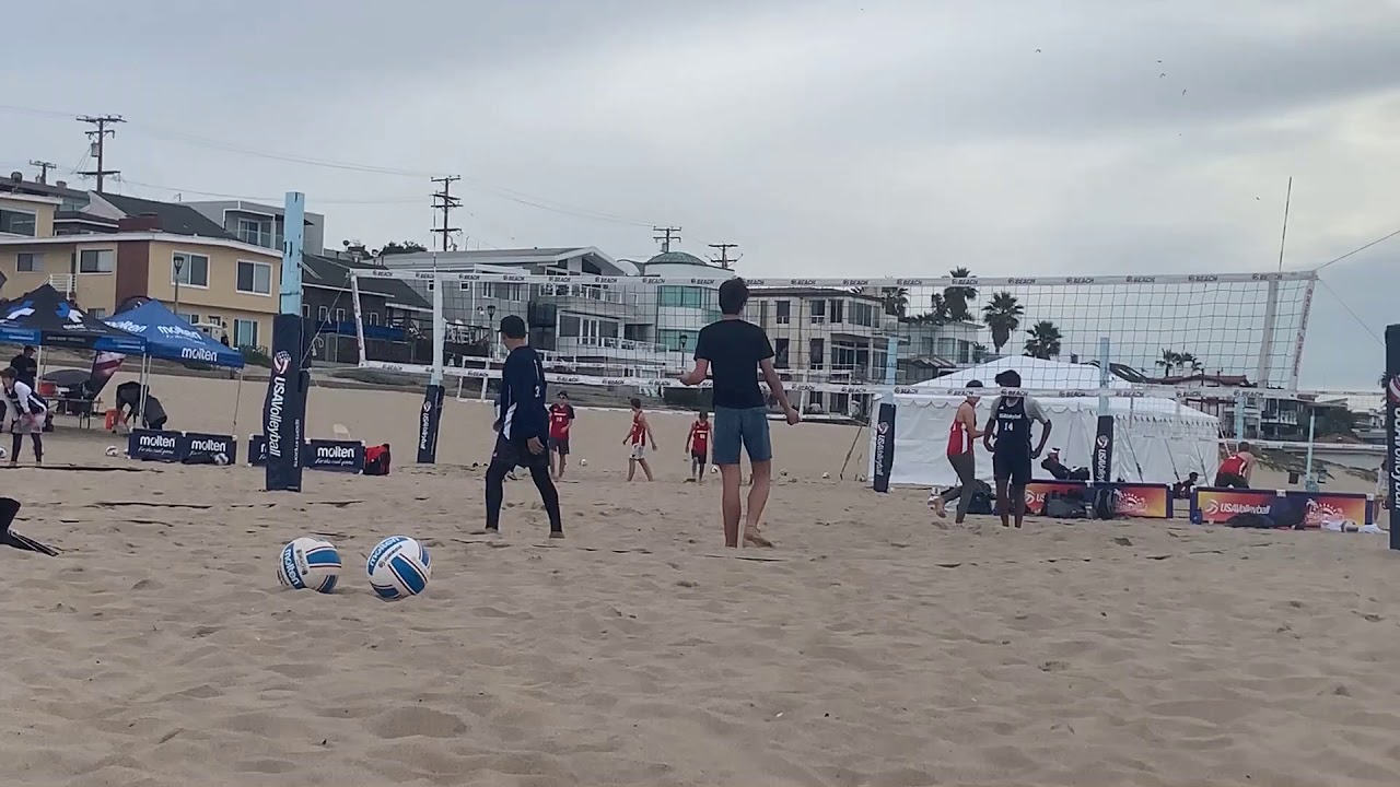 Aarush Yakgna USA Winter Training 2019 U15 Beach Volleyball Full match ...