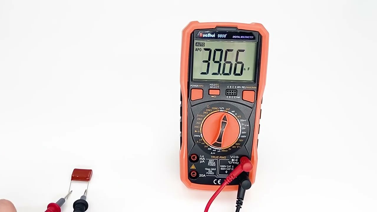 Ruoshui Digital Multimeter 20H/2000uF/20MHz High Precision Capacimeter ...