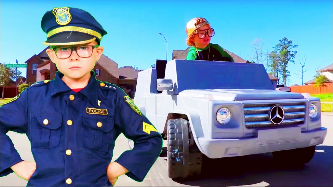 Power Wheels Kids Police Play with Toy Cars and Trucks for Kids - YouTube