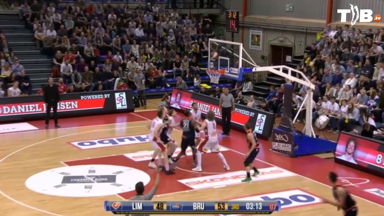 TJ Bray (Brussels Basket) - Game Highlights @ Limburg (Quarter-Finals ...