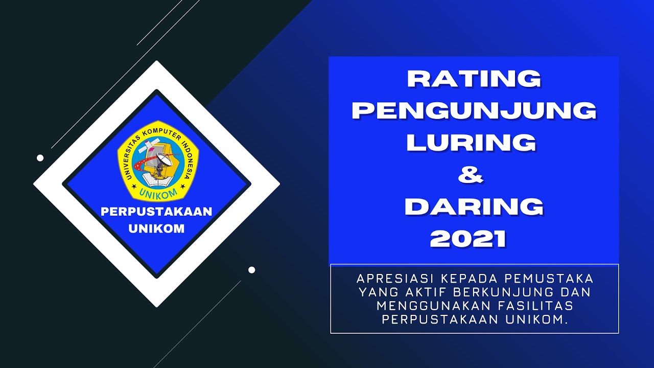 Rating Pengunjung Luring dan Daring 2021 - YouTube