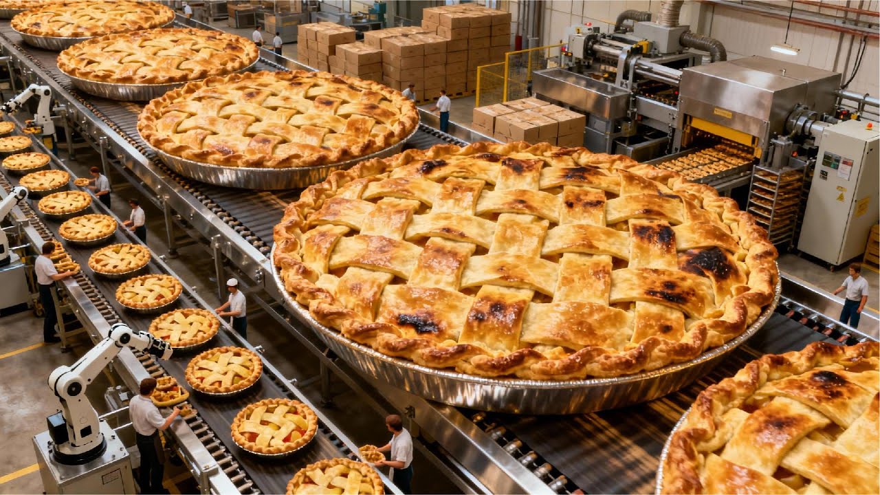 Inside the Apple Pie Factory | How MILLIONS of Classic American Pies ...