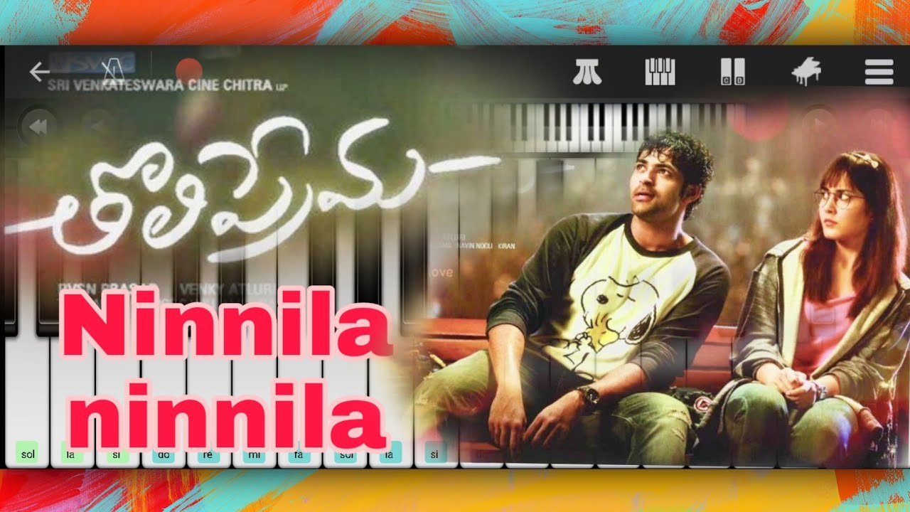 Tholi Prema Ninnila ninnila song Tutorial piano on this keyboard 🎹 ...
