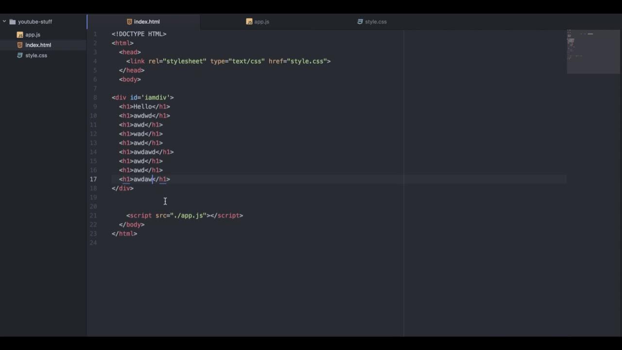 Javascript WITHOUT jQuery - Editing Element Text - 1 - YouTube