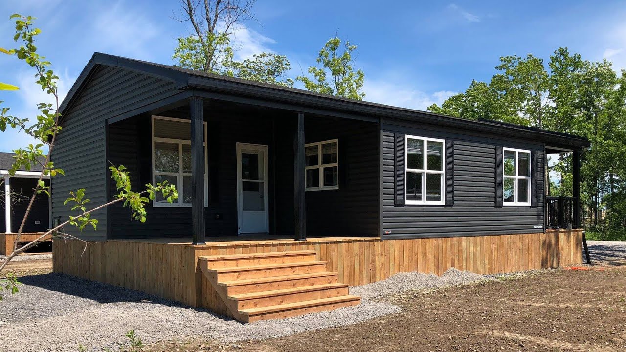 Absolutely Gorgeous Black Tiny House Has Beautiful Everything - YouTube