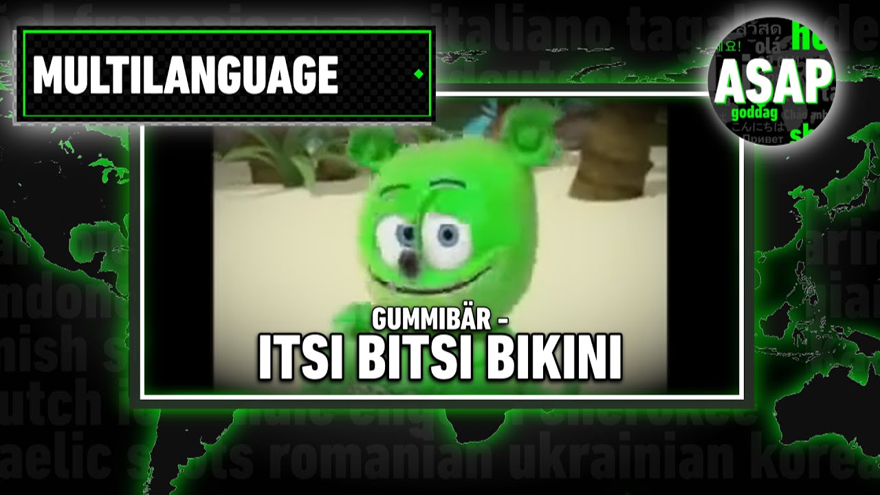 Gummibär - “Itsi Bitsi Bikini” | Multilanguage (Requested) - YouTube