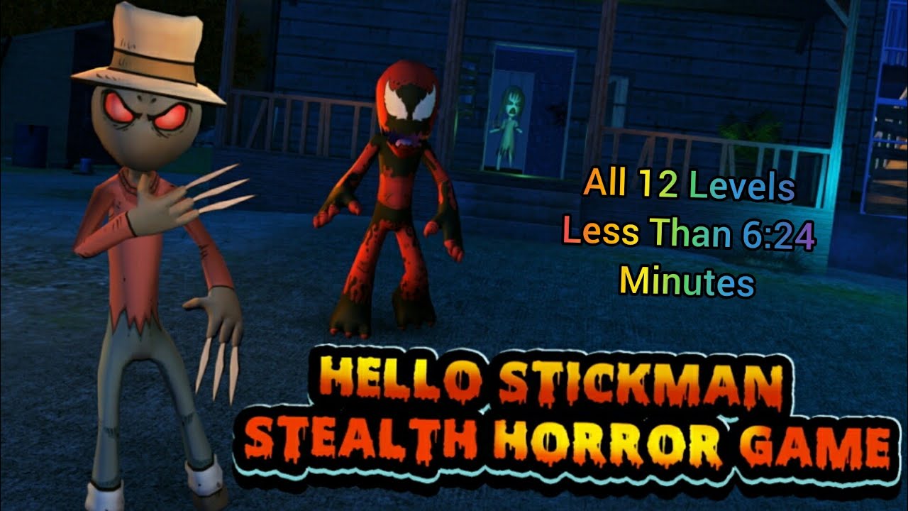 Hello Stickman Stealth Horror Game Full Gameplay - YouTube
