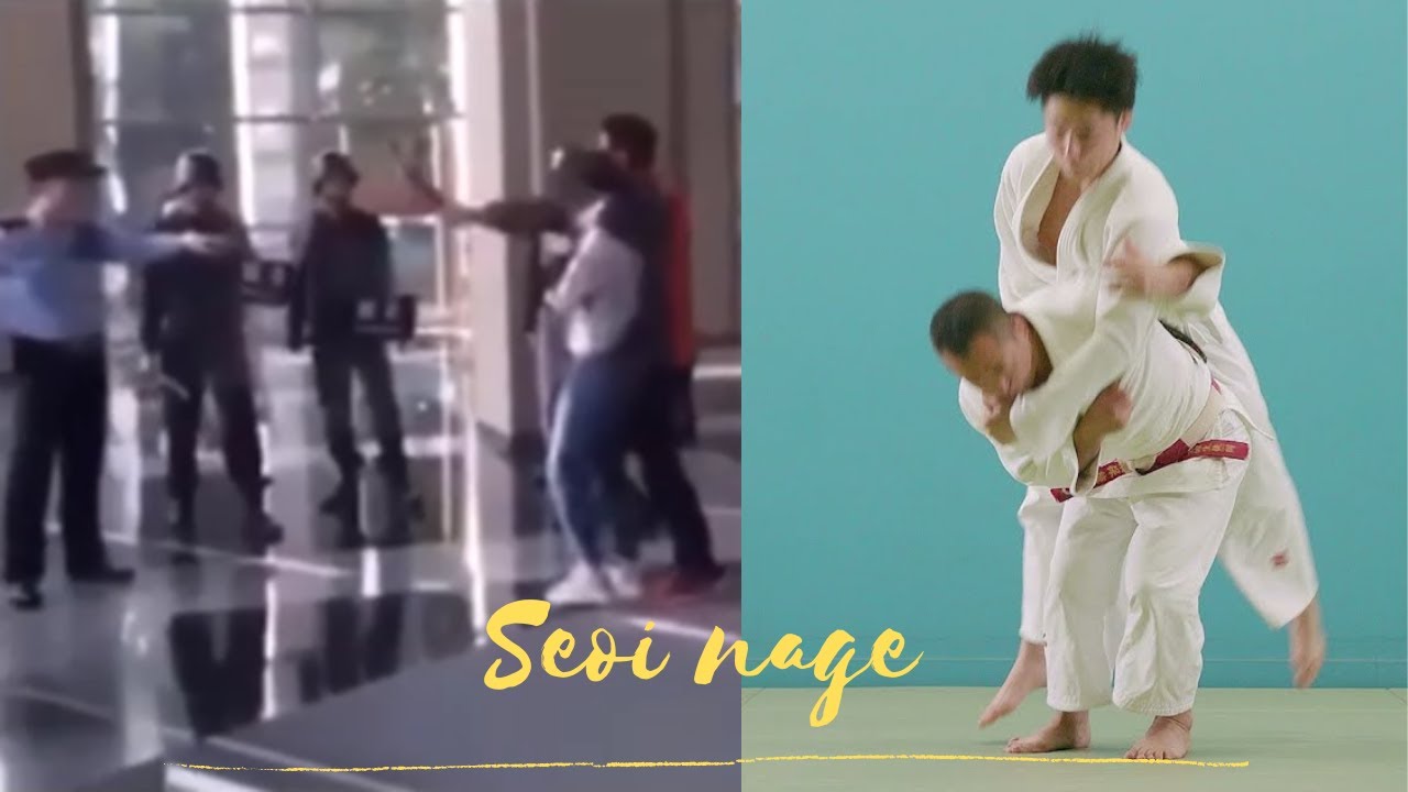 Hostage saved by shoulder throw (Japanese military drill) - YouTube