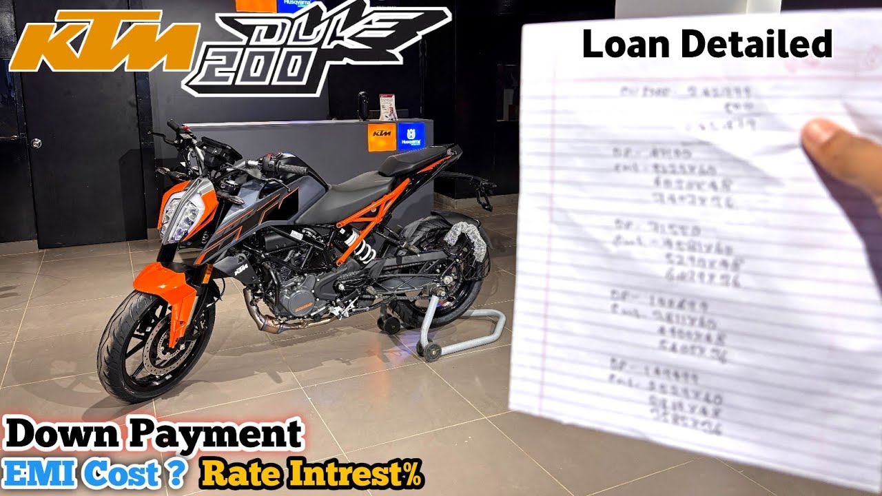 KTM Duke 200 TFT Display Finance | Down Payment, EMI Cost ? | Rate ...