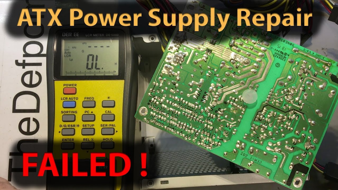 #310 ATX Computer Power Supply Failed Repair - YouTube