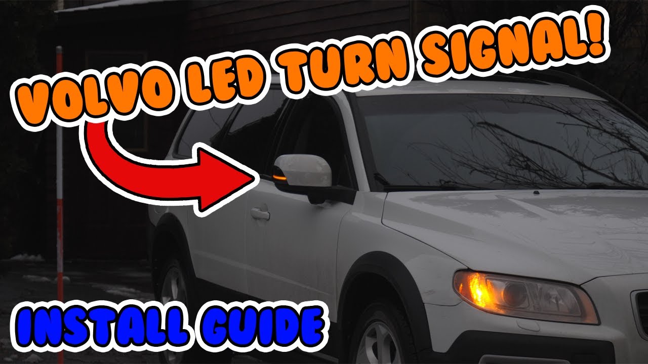 VOLVO XC70 LED sequential turn signal LIGHTS INSTALL GUIDE! - YouTube