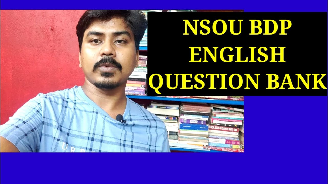 NSOU BDP English Online Exam Previous year question bank || English ...