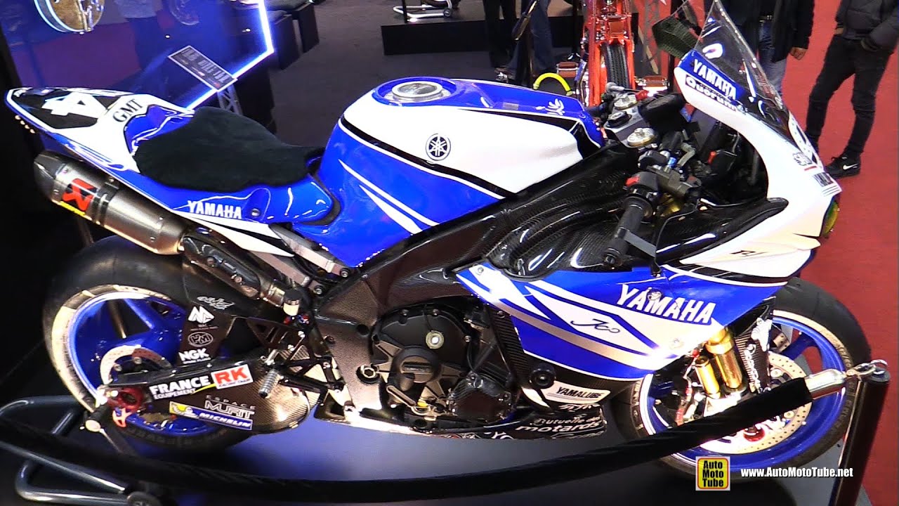 2014 Yamaha R1 GMT94 Racing Bike - Walkaround - 2015 Salon de la Moto ...