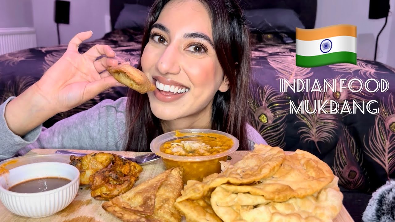 ASMR Indian Food Mukbang (Eating sounds) 🇮🇳 - YouTube