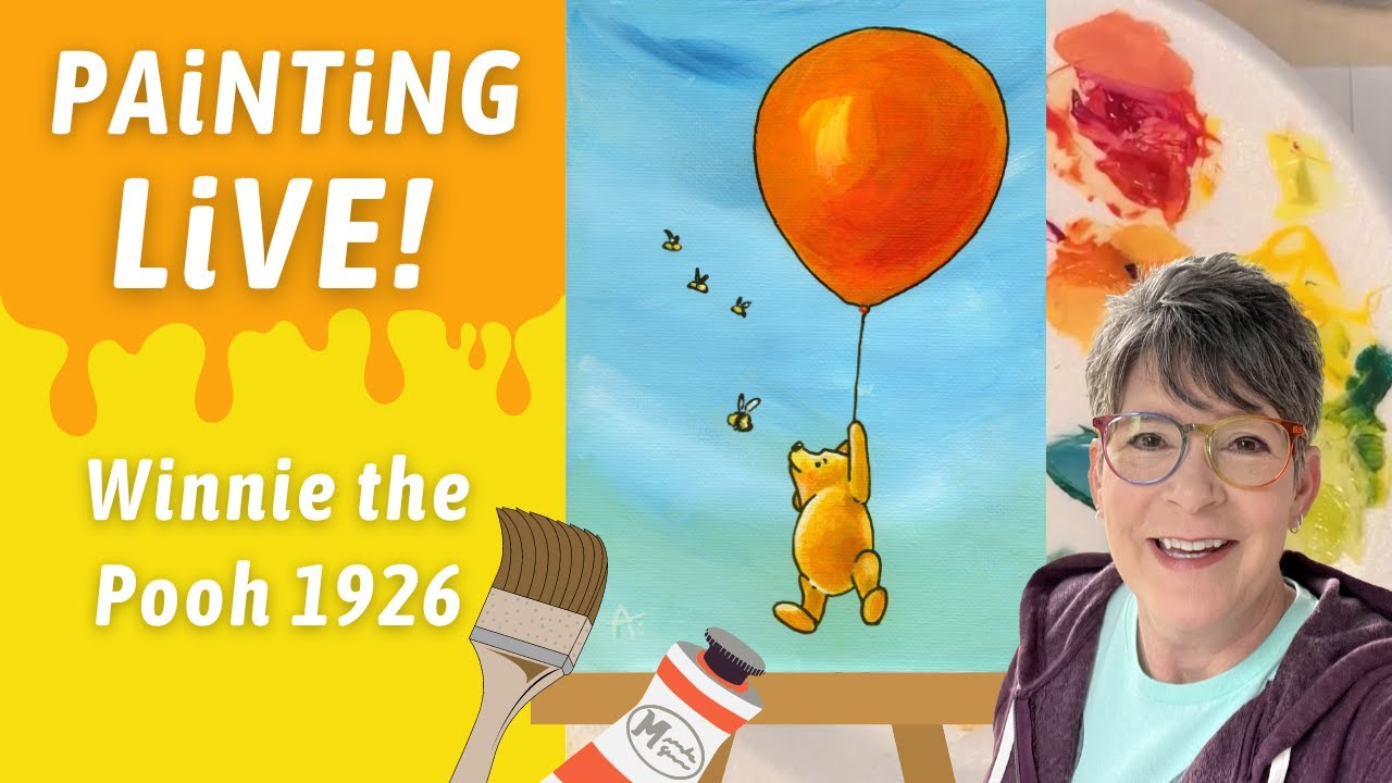 1926 Winnie the Pooh & a Big Balloon with Bees, public domain, easy ...