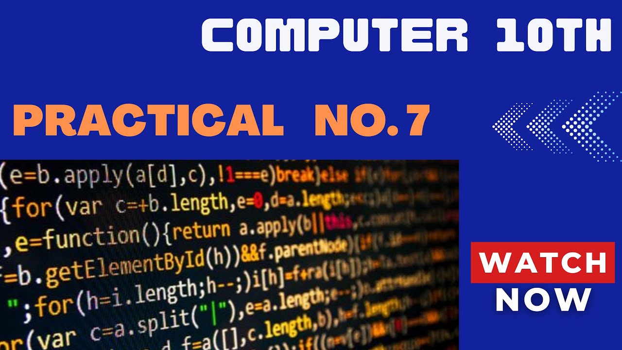Computer 10th Practical NEW SYLLABUS 2022 No. 7 Compute and print the ...