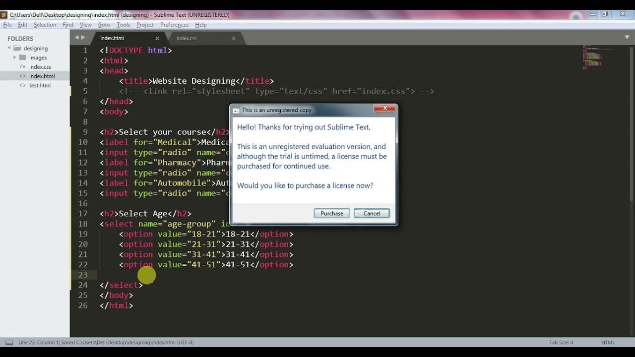 radio button dropdown in html form - YouTube