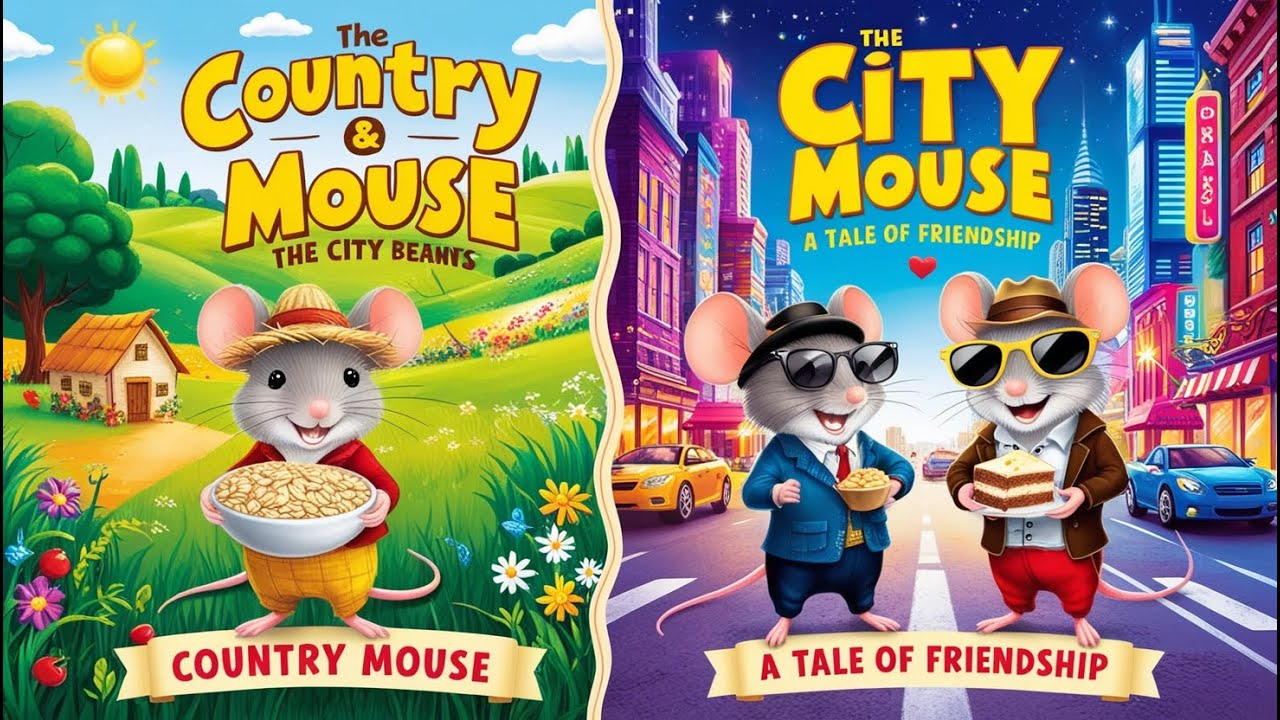 The Country Mouse and the City Mouse | Nursery Rhymes & Kids Songs ...