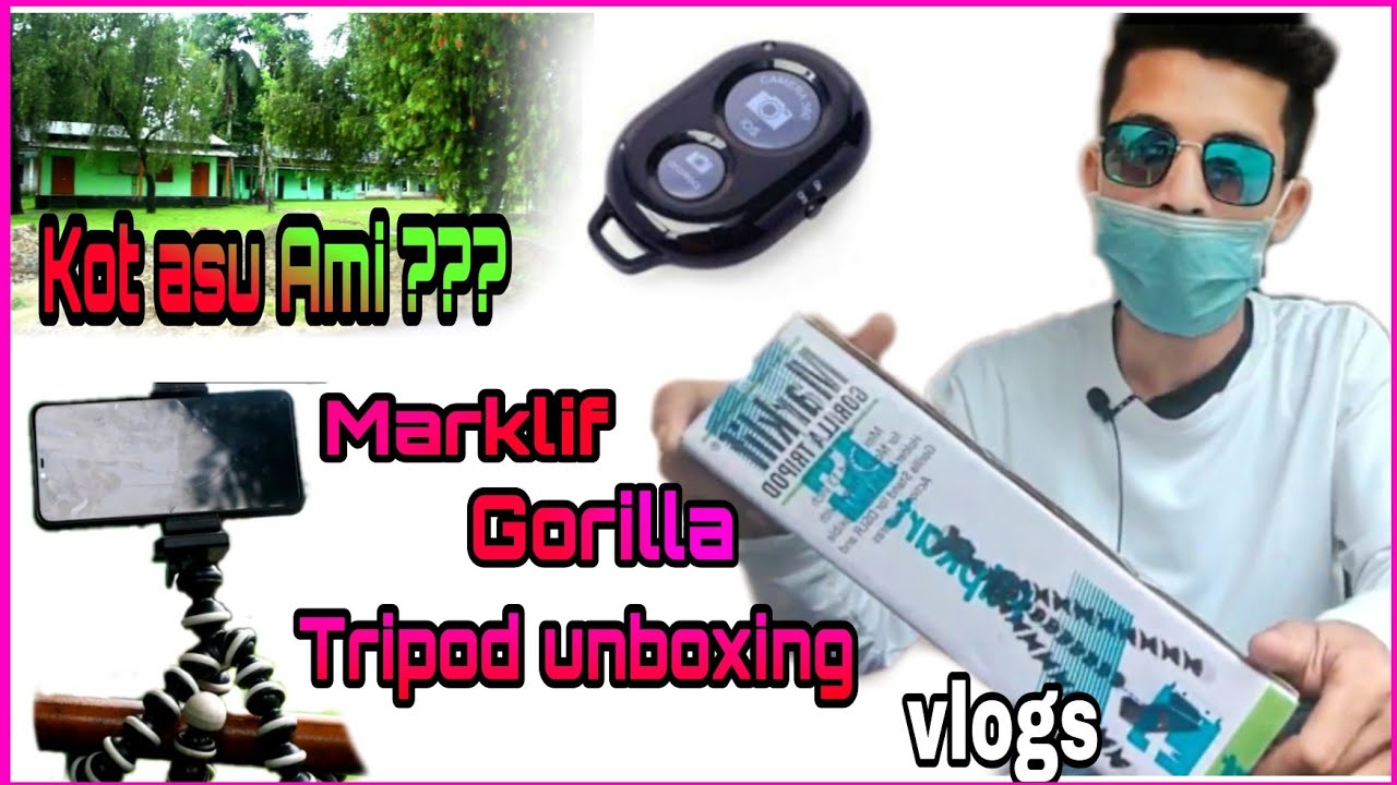 Marklif Gorila Tripod unboxing,,kot asu ami sauk,,vlogs - YouTube