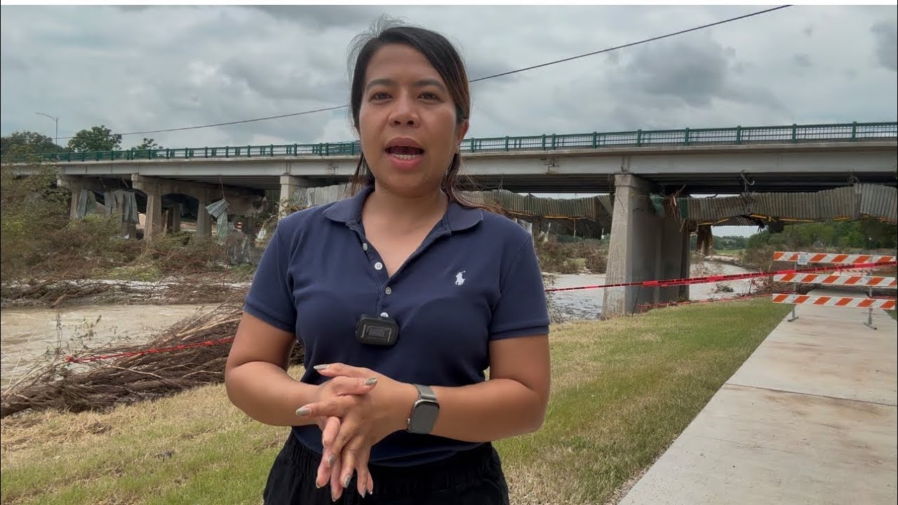 Thai journalist in TX reports on the damage around San Gabriel River ...