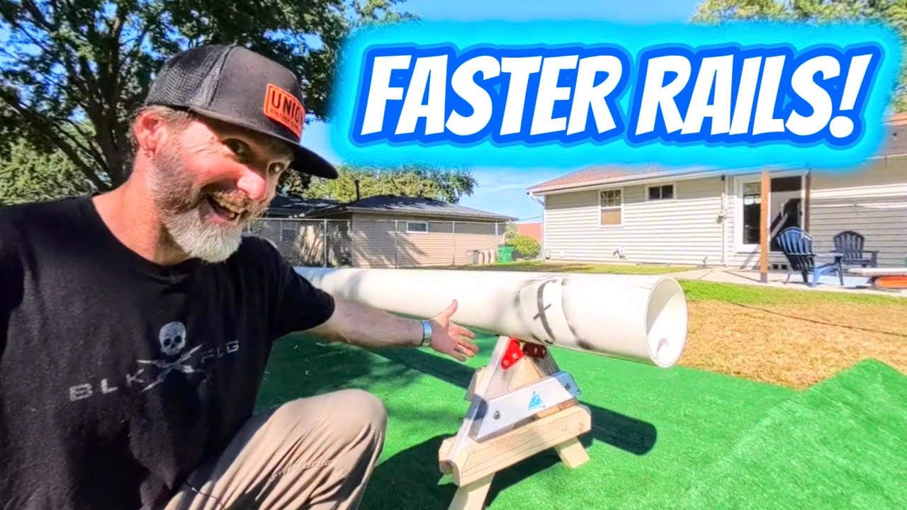 MORE SPEED!! — Backyard Summer Snowboard Rail 🏂🔥 - YouTube