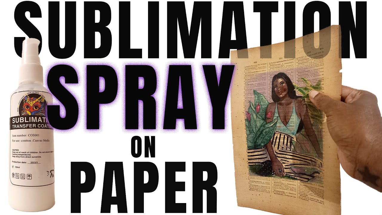 How to print on paper | DIY custom prints using sublimation spray - YouTube