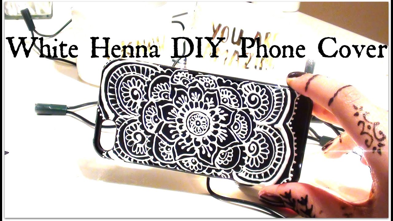 White Henna DIY Phone Case - YouTube