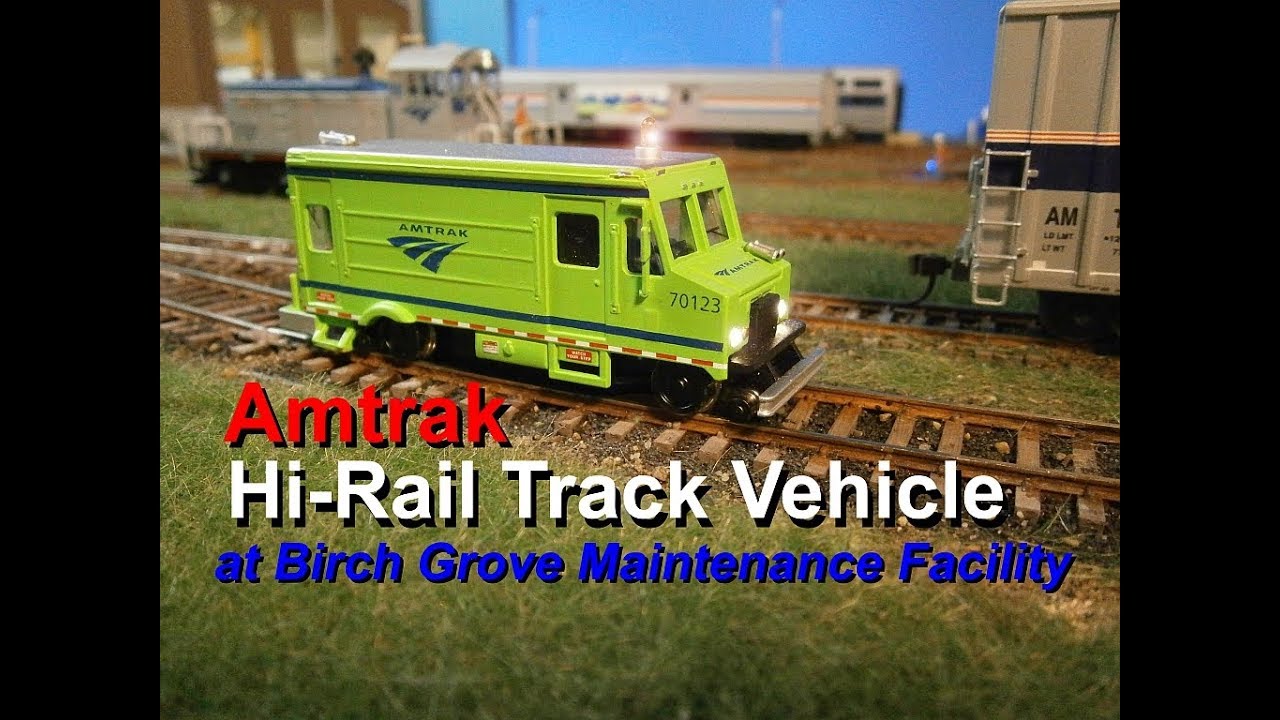 HO Amtrak Hi Rail Vehicle - YouTube