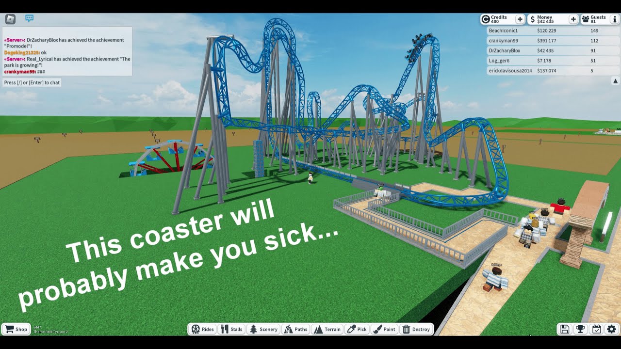 Nausea: The Ride (Theme Park Tycoon 2) - YouTube