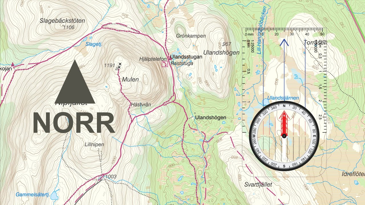 Om kartor | Lär dig karta och kompass - YouTube