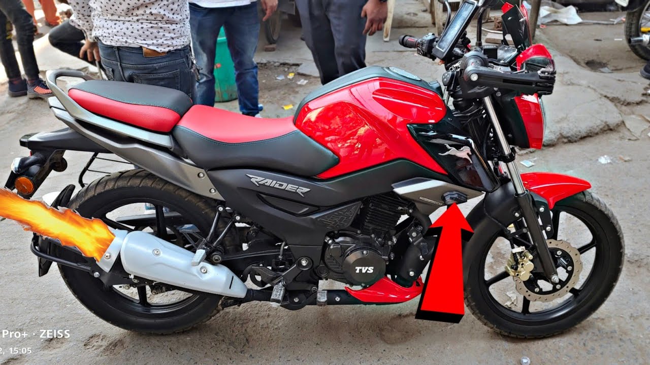 Tvs raider 125 letest modified | Tvs raider body indicator install ...