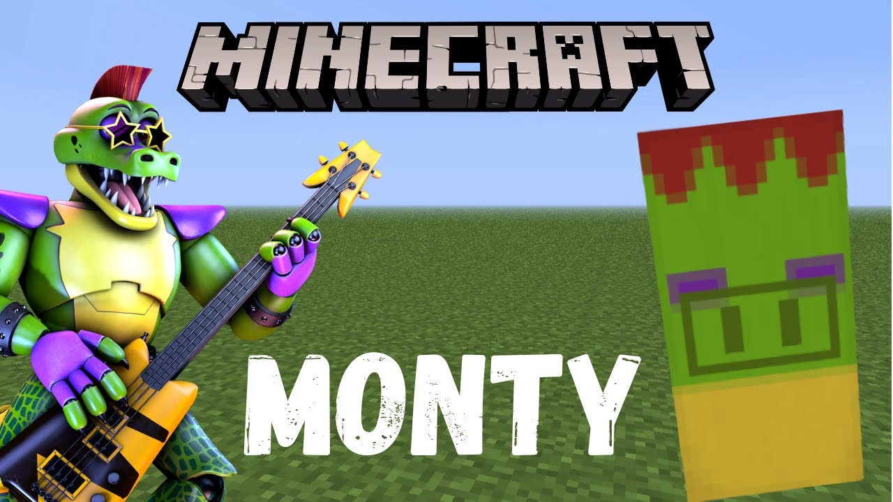 Monty from FNAF Security Breach! | Minecraft Banner Tutorial - YouTube