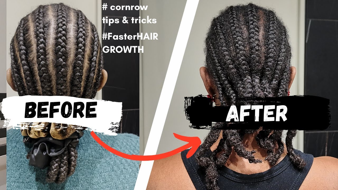 Grow Natural Hair with Cornrows| Tips & Tricks for Long, Healthy Hair ...