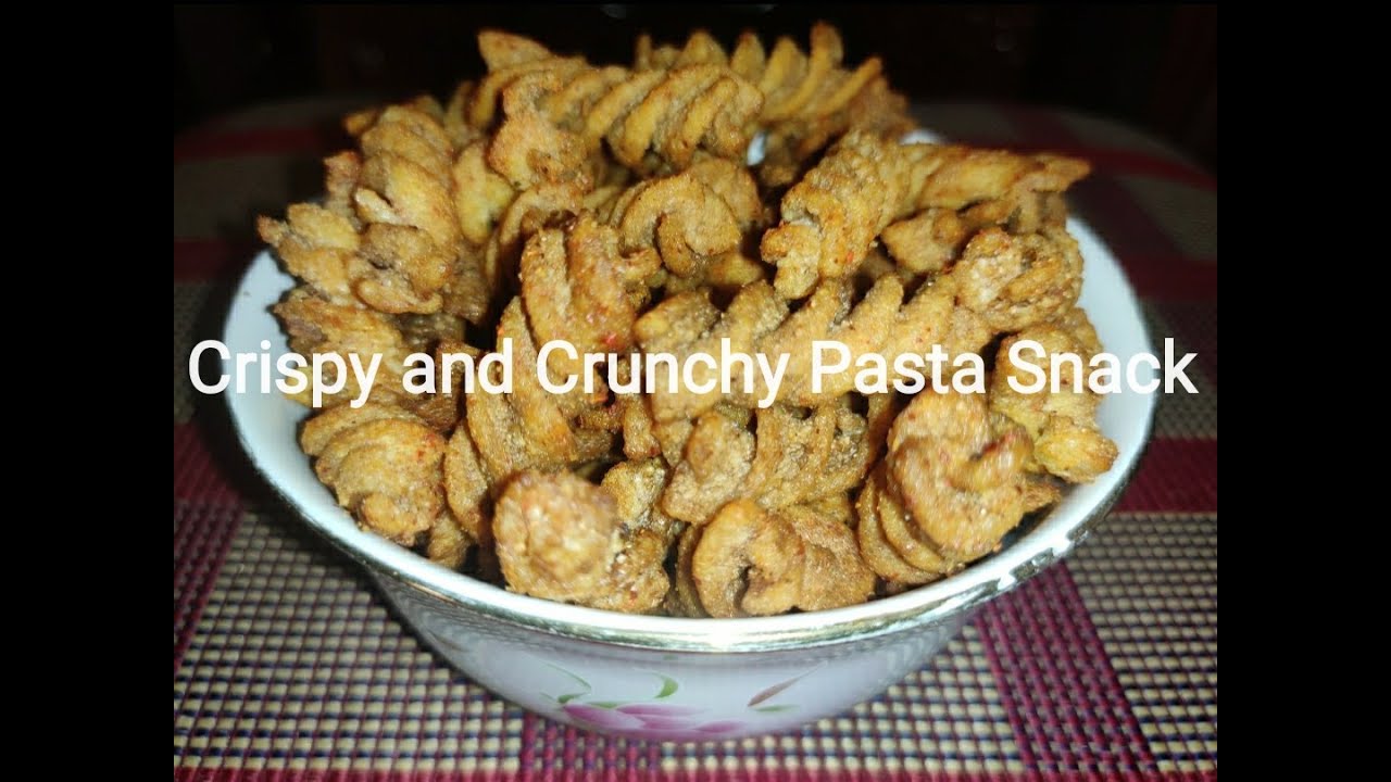 Quick and Simple, Crispy and Crunchy Pasta Snack | Fusilli Pasta Snack ...