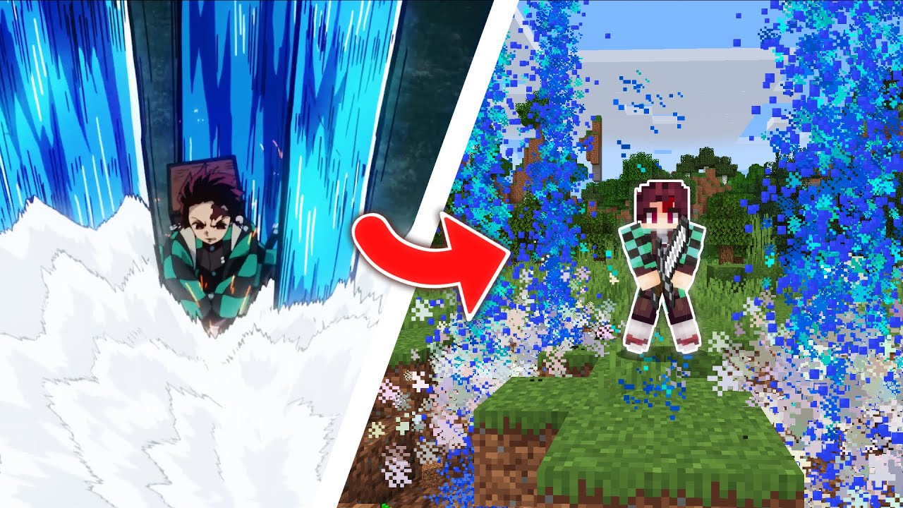 I Made Demon Slayer Moves in Minecraft - YouTube