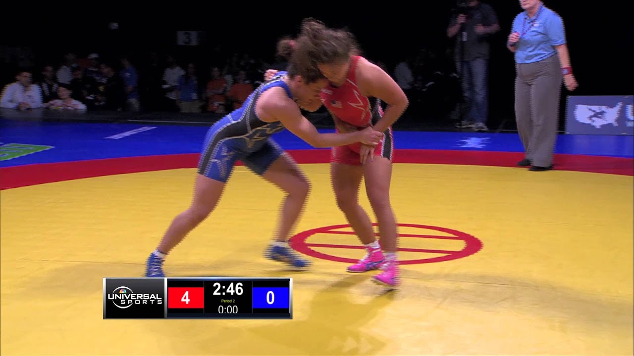 58kg Alli Ragan vs. Kelsey Campbell [1] 2014 Freestyle Wrestling World ...
