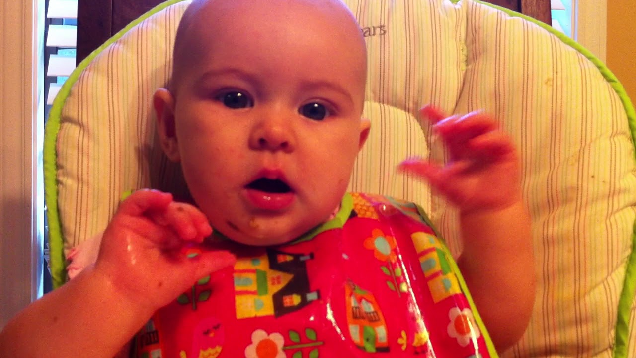 6 Month Old Baby making cute baby noises - YouTube