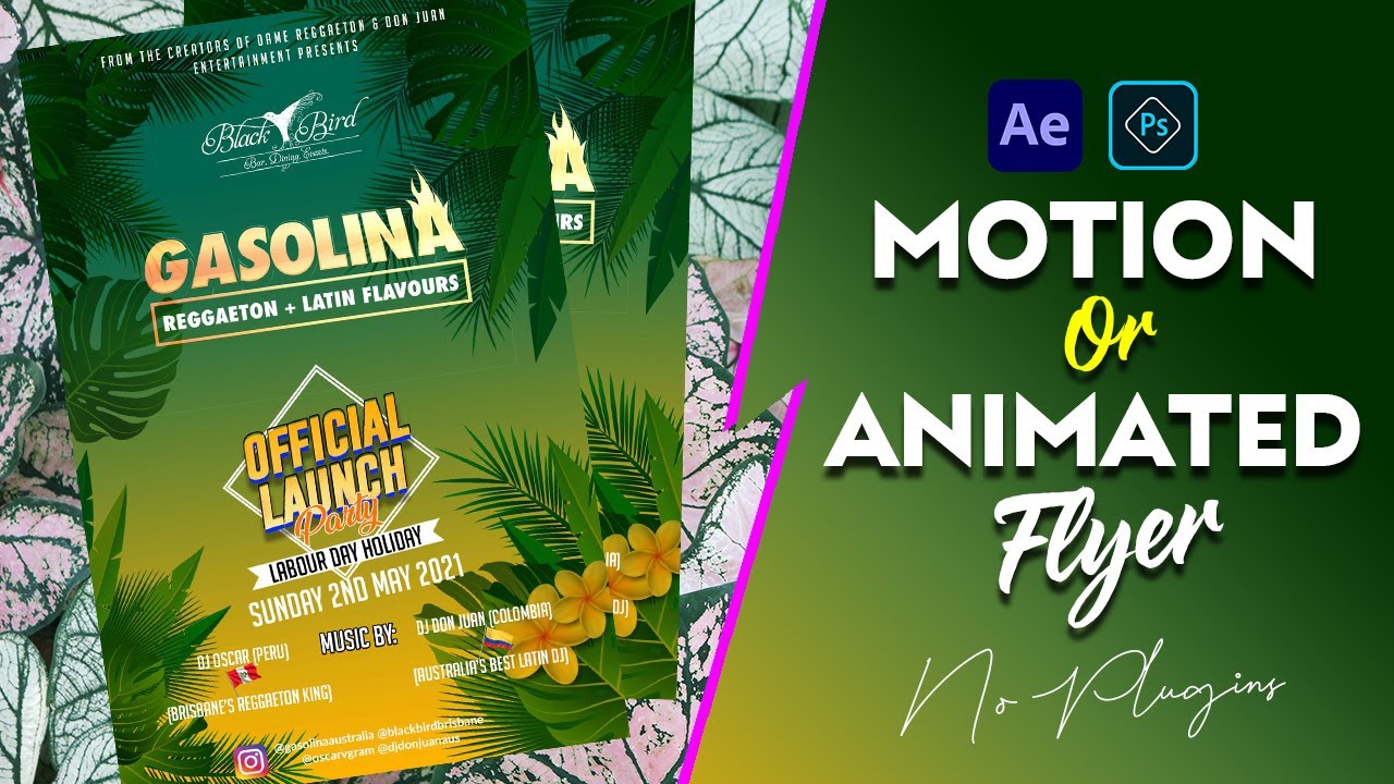 Animated Banners Adobe DJ Motion Flyer By After Effects 🔥 Animated ...