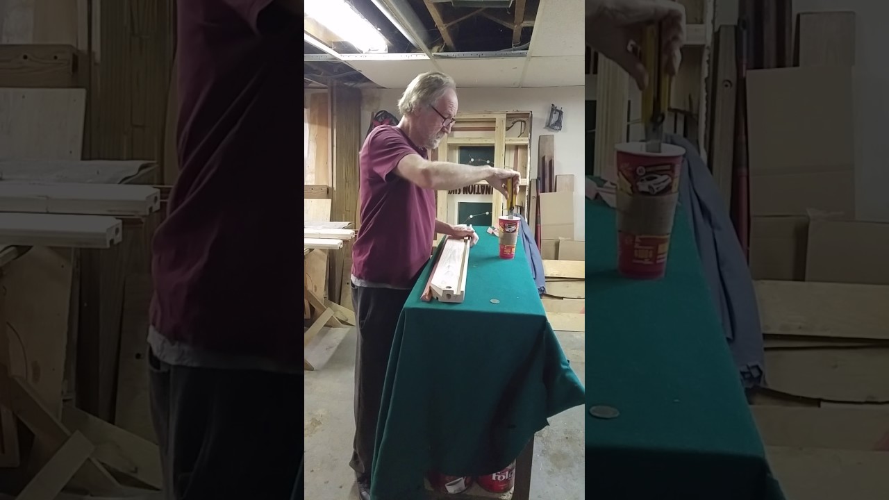 Rubbering a pool table rail -cutting facings - YouTube