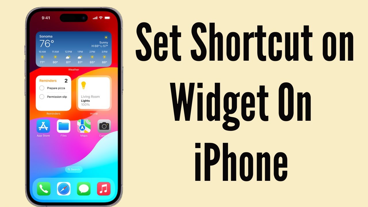 How To Set Shortcut on Widget to Home Screen on iPhone - YouTube
